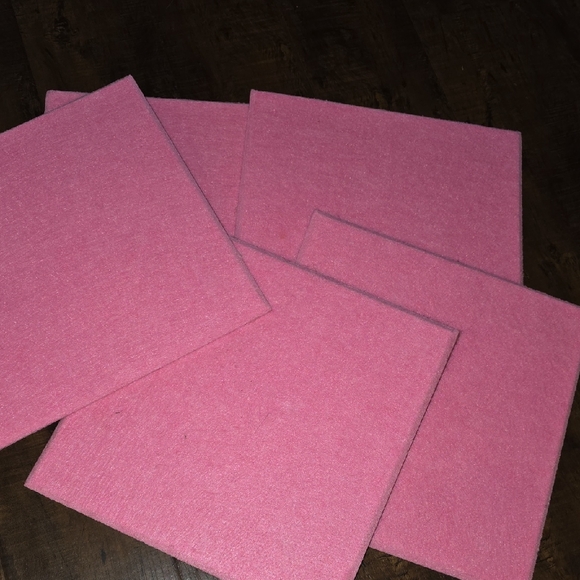 Storage & Organization | Set Of Pink Felt Squares 515 | Poshmark